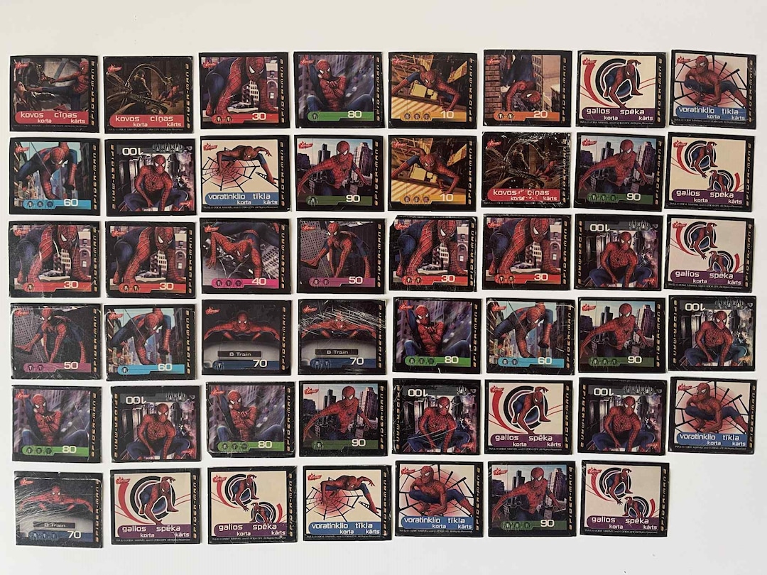 Vintage Marvel Spider-man 2, 2004s Cards From Chips, Crisps Lot of ...
