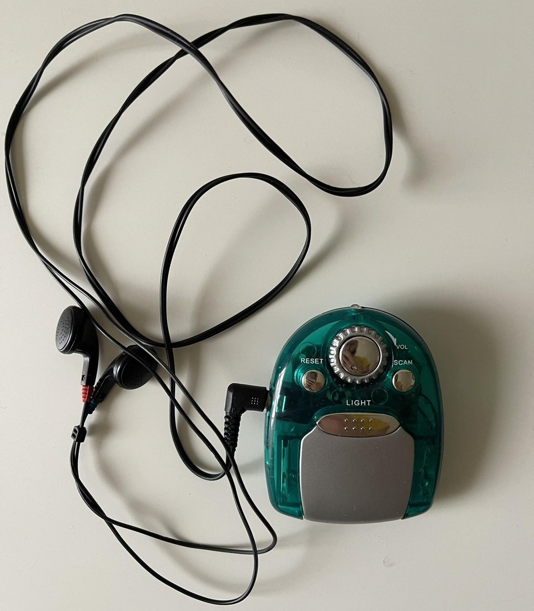 Original Vintage Handheld Pocket Fm Radio With Lights and Earphones ...