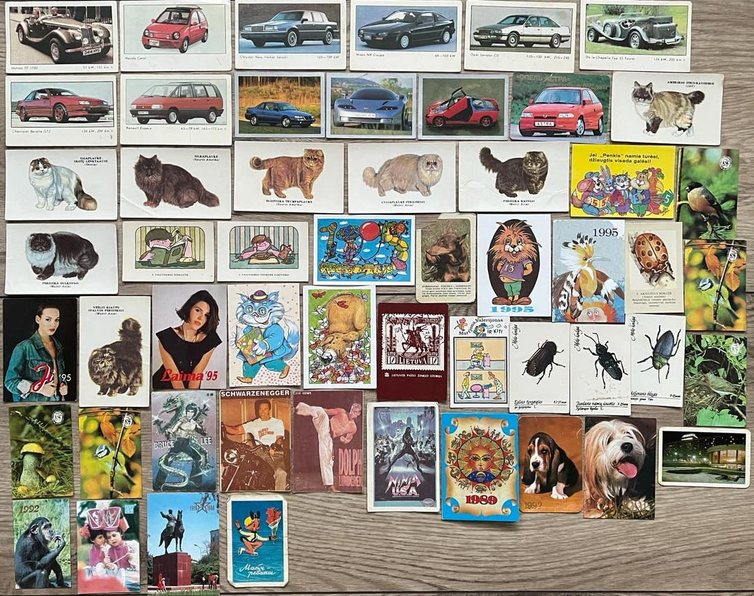 Vintage Pocket Calendars Lot Total of 54. 1980-1995 - Etsy
