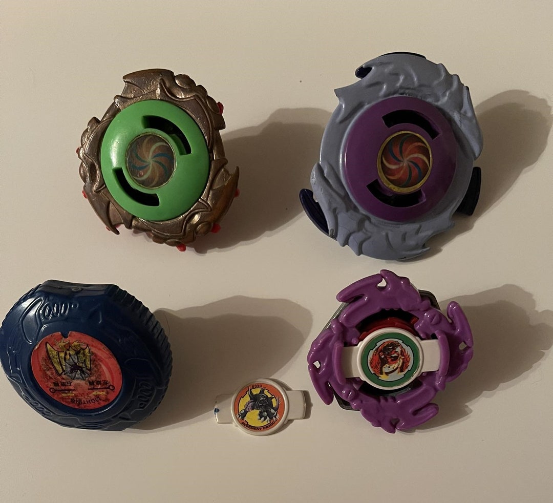 Lot of Vintage Beyblades and Parts! Beyblade, 1 Original Main, + 1 Also ...