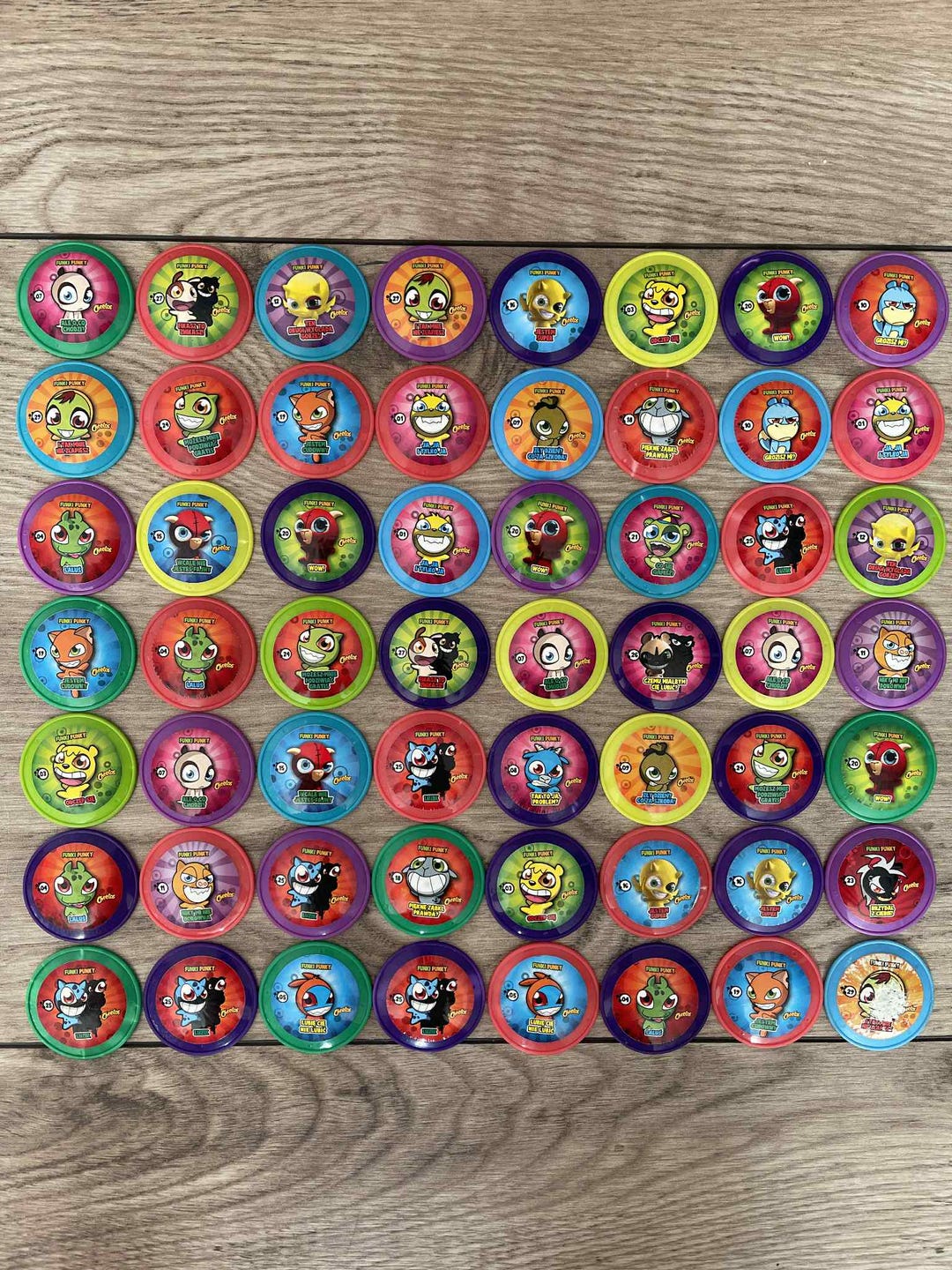 Vintage Very Rare Cheetos Funki Punky Mega Lot of 56 Tazo, Poppers ...