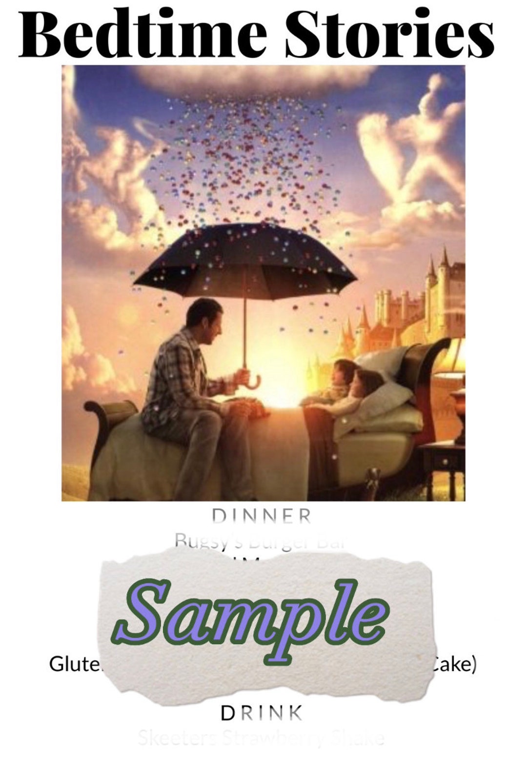 Bedtime Stories Theme Dinner & a Movie - Etsy