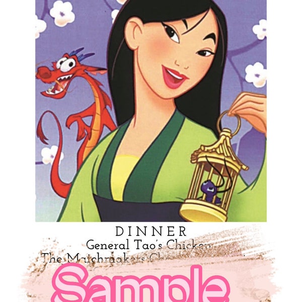 Dinner and a Movie Cards - Etsy