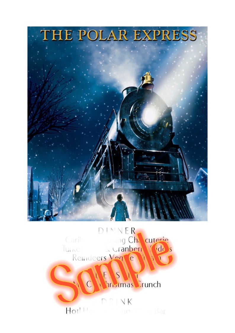 Polar Express // Dinner & a Movie - Etsy
