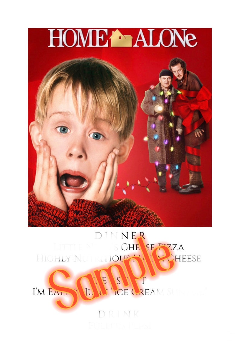 Home Alone // Dinner & a Movie - Etsy