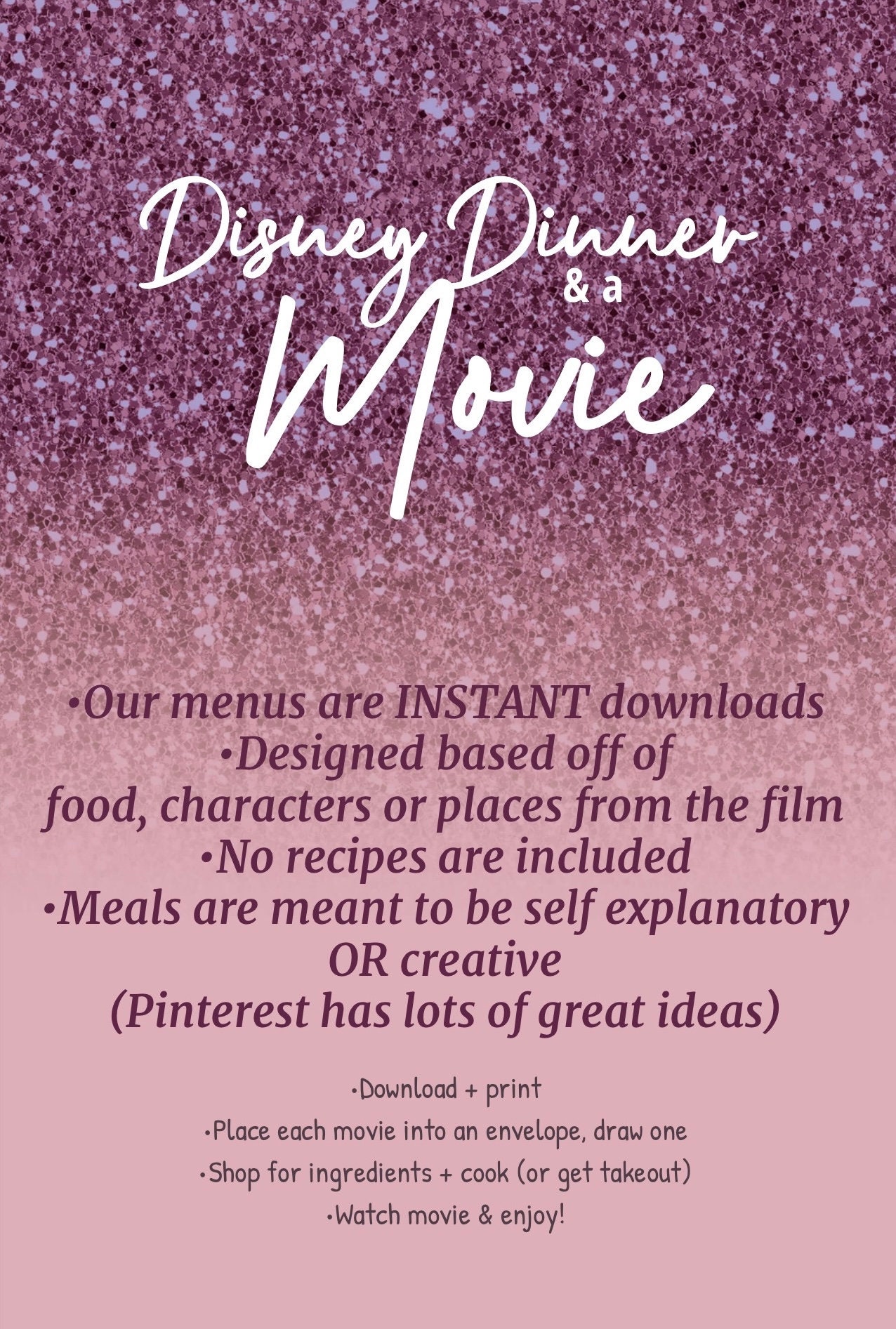 Mulan Dinner and a Movie - Etsy
