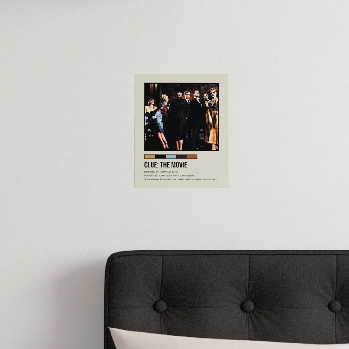 Clue the Movie 9x11 Inch Minimalist Movie Poster, Vintage Film Physical ...