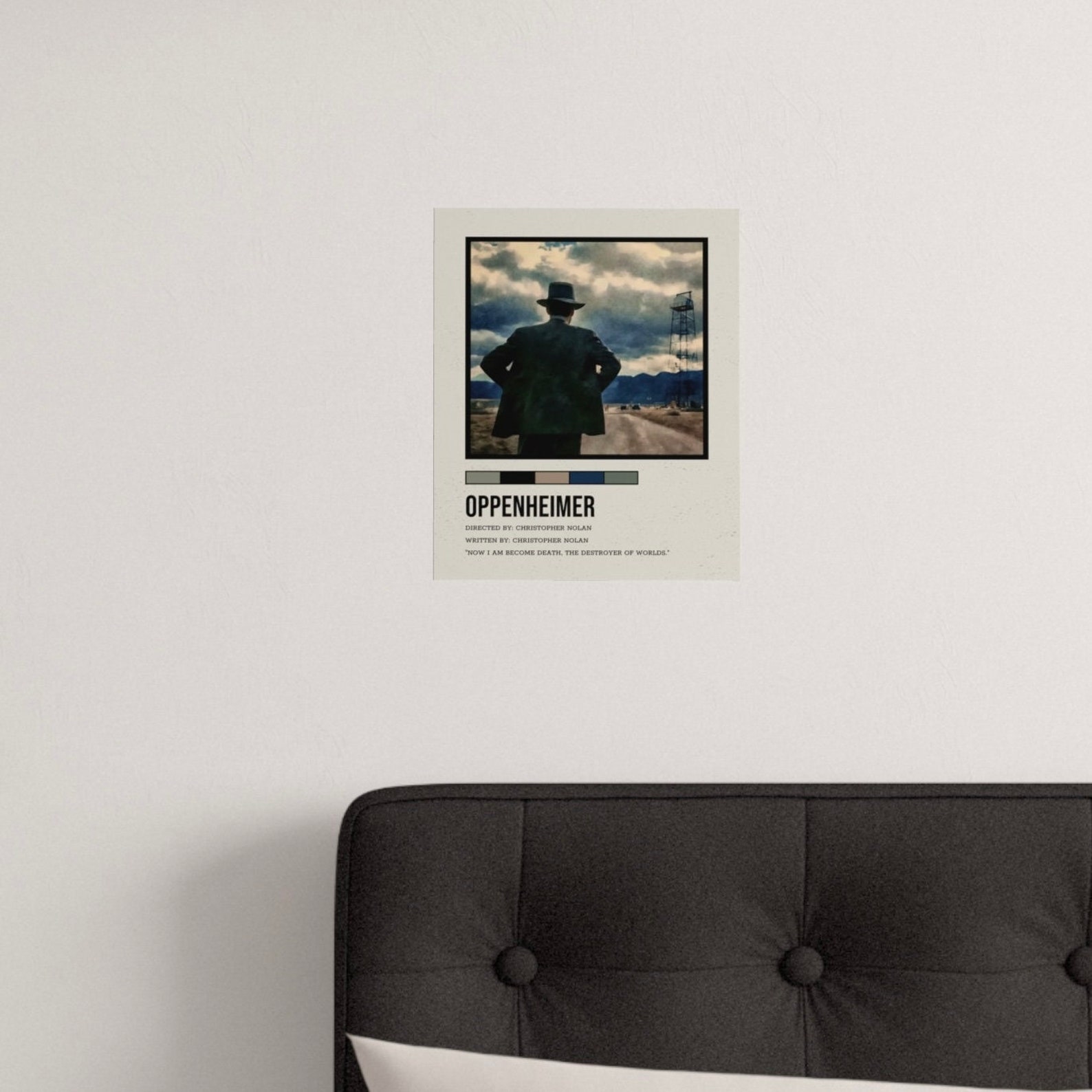 Oppenheimer 9x11 Inch Minimalist Movie Poster, Vintage Film Physical ...