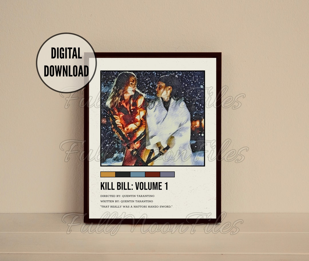 Kill Bill Minimalist Movie Poster Digital Download, Printable Wall Art ...