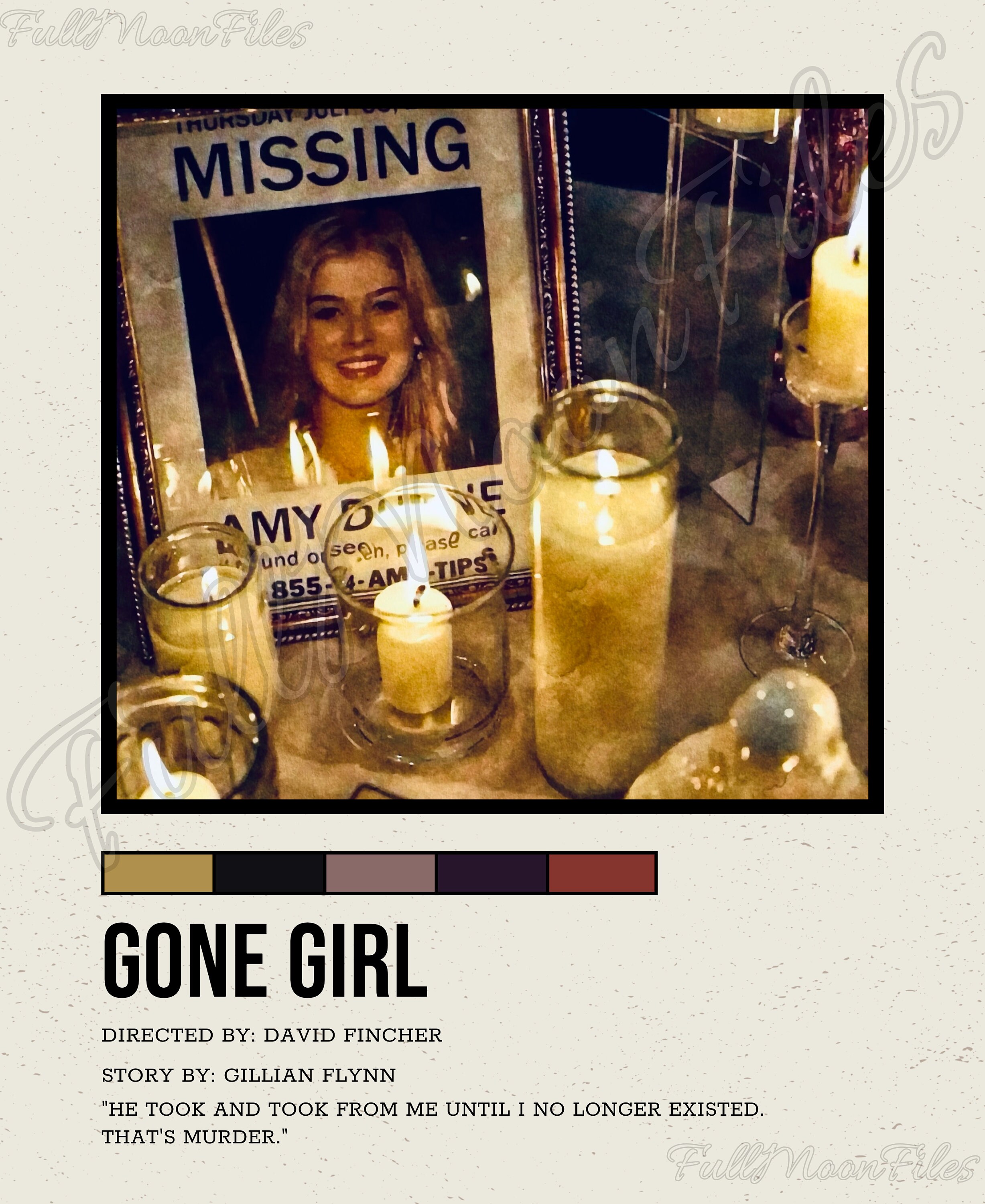Gone Girl Minimalist Movie Poster Digital Download, Printable Wall Art ...