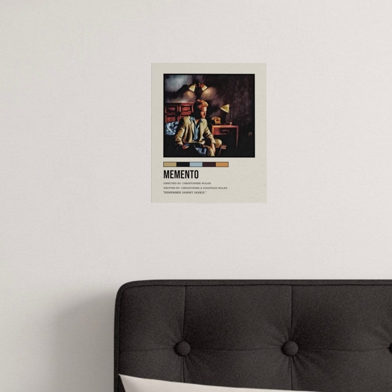 Memento 9x11 Inch Minimalist Movie Poster, Vintage Film Physical Print ...