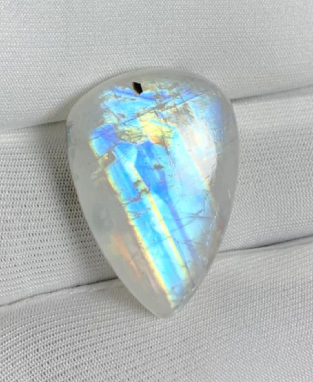 Flashy Multi Moonstone Pear Shape Cabochon, 25 Cts (26X18X7) 100% ...