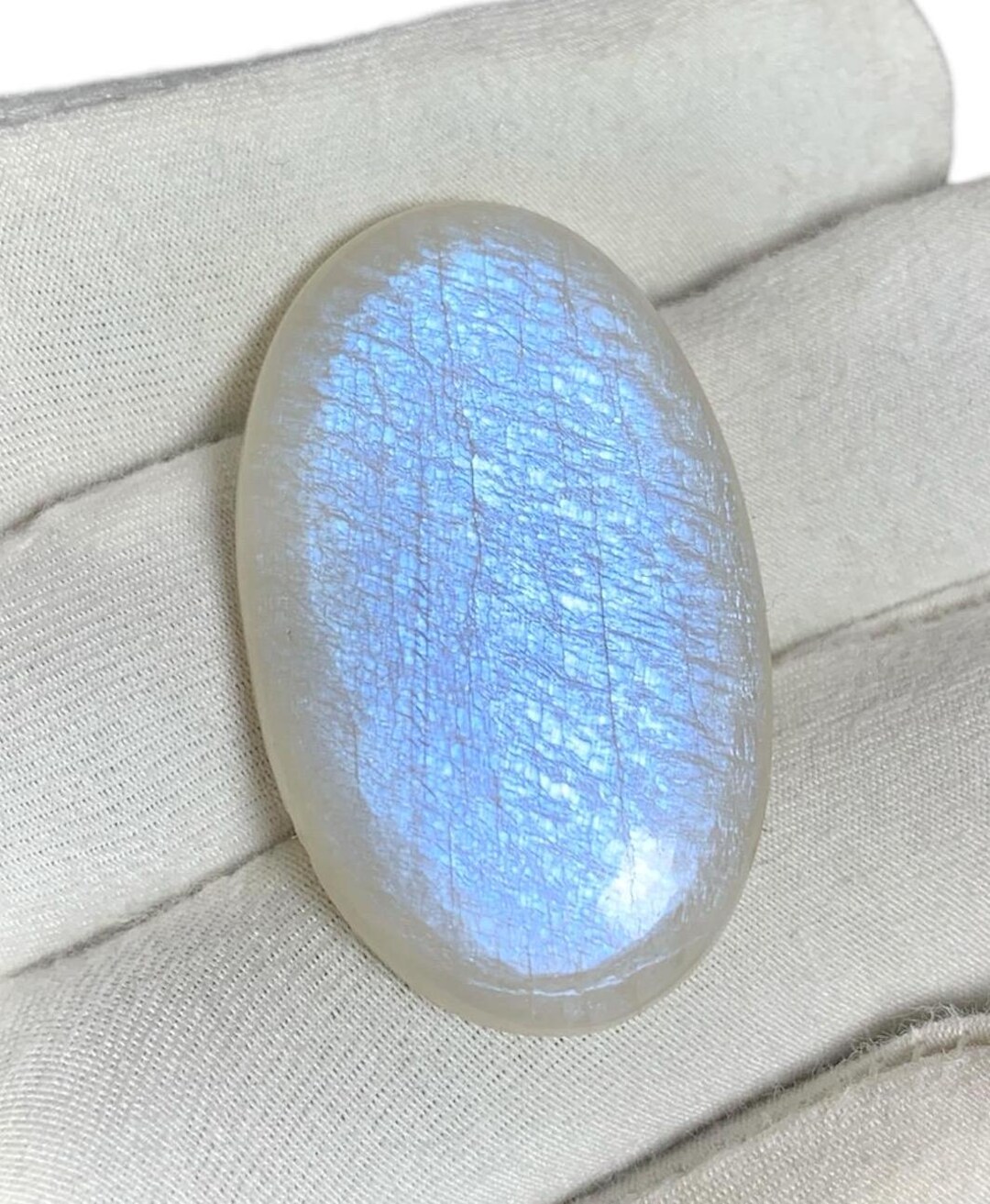 54.20 Cts Natural Quality African Rainbow Moonstone Gemstone Oval Shape ...
