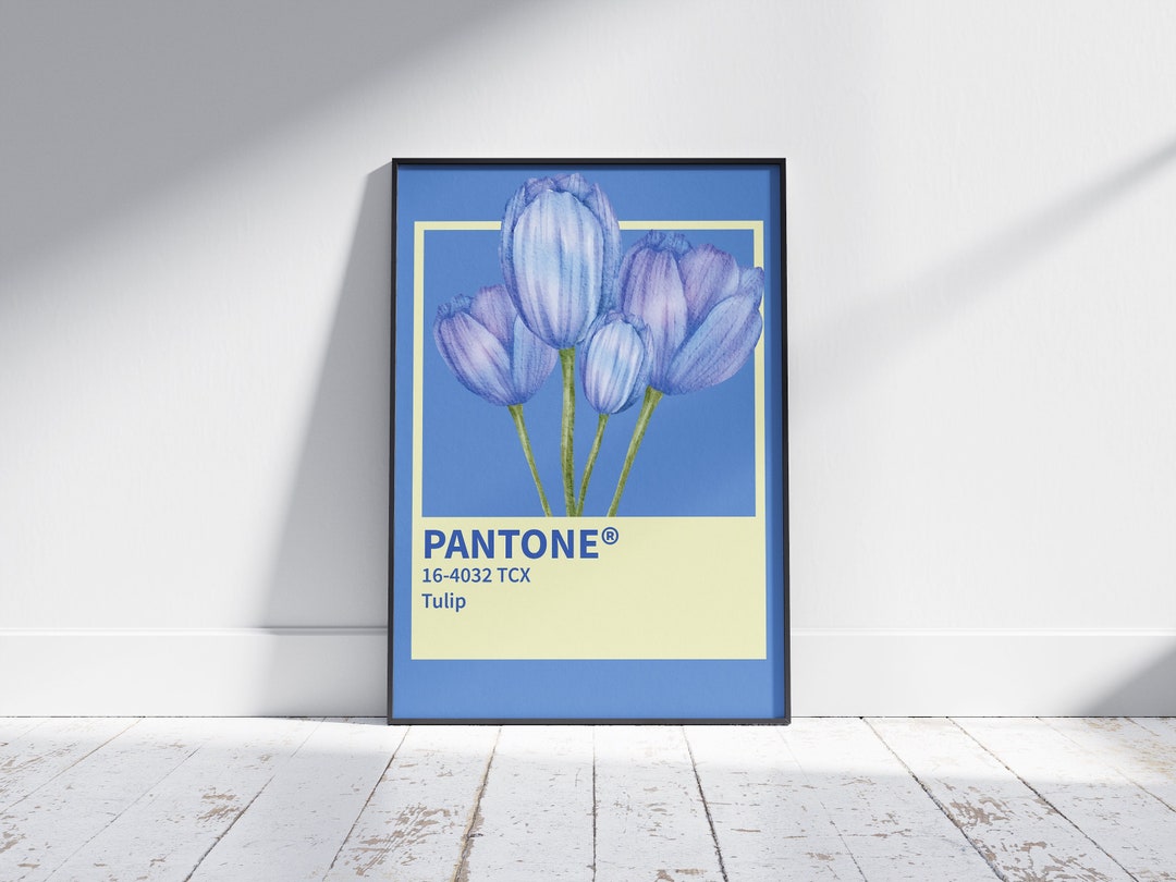 Printable Pantone Flower Wall Art Pantone Wall Art Print Tulip Print ...