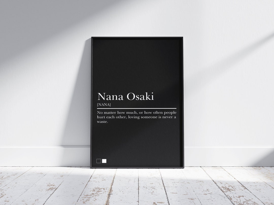 Nana Character Print- Nana Anime Poster- Printable Wall Art- Minimal ...