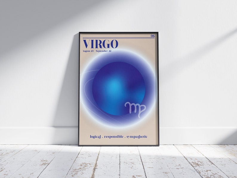 VIRGO Star Sign Instant Download Print- Zodiac Art Printable- Spiritual ...