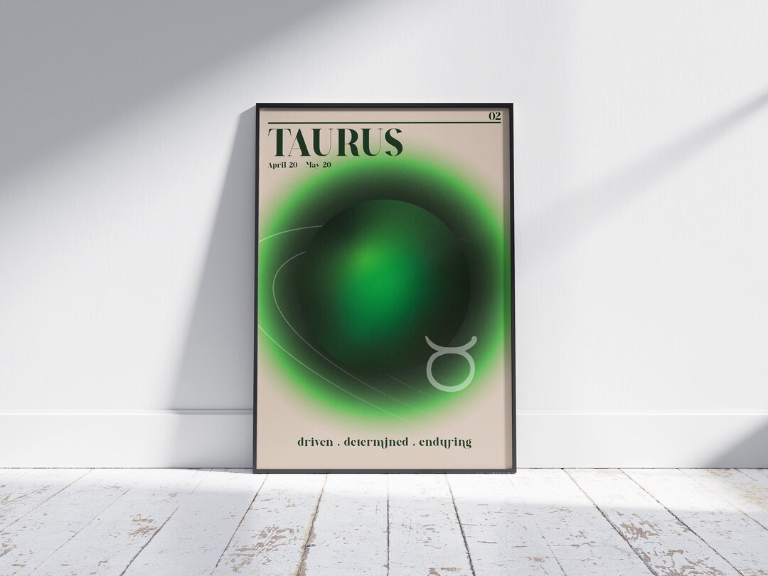 TAURUS Star Sign Instant Download Print- Zodiac Art Printable ...