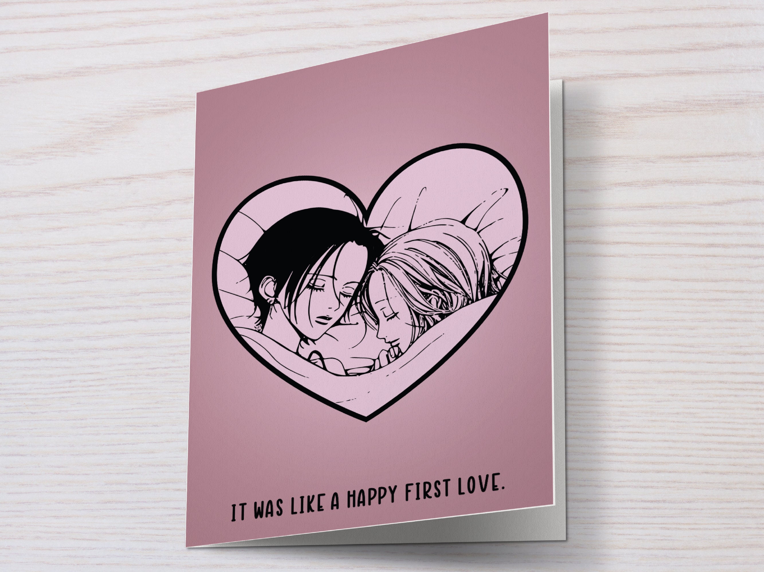 Nana Anime Valentine's Day Card- Nana &hachi Card- Anime Anniversary ...