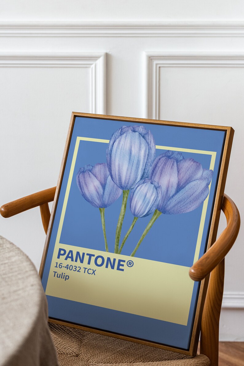 Printable Pantone Flower Wall Art Pantone Wall Art Print - Etsy