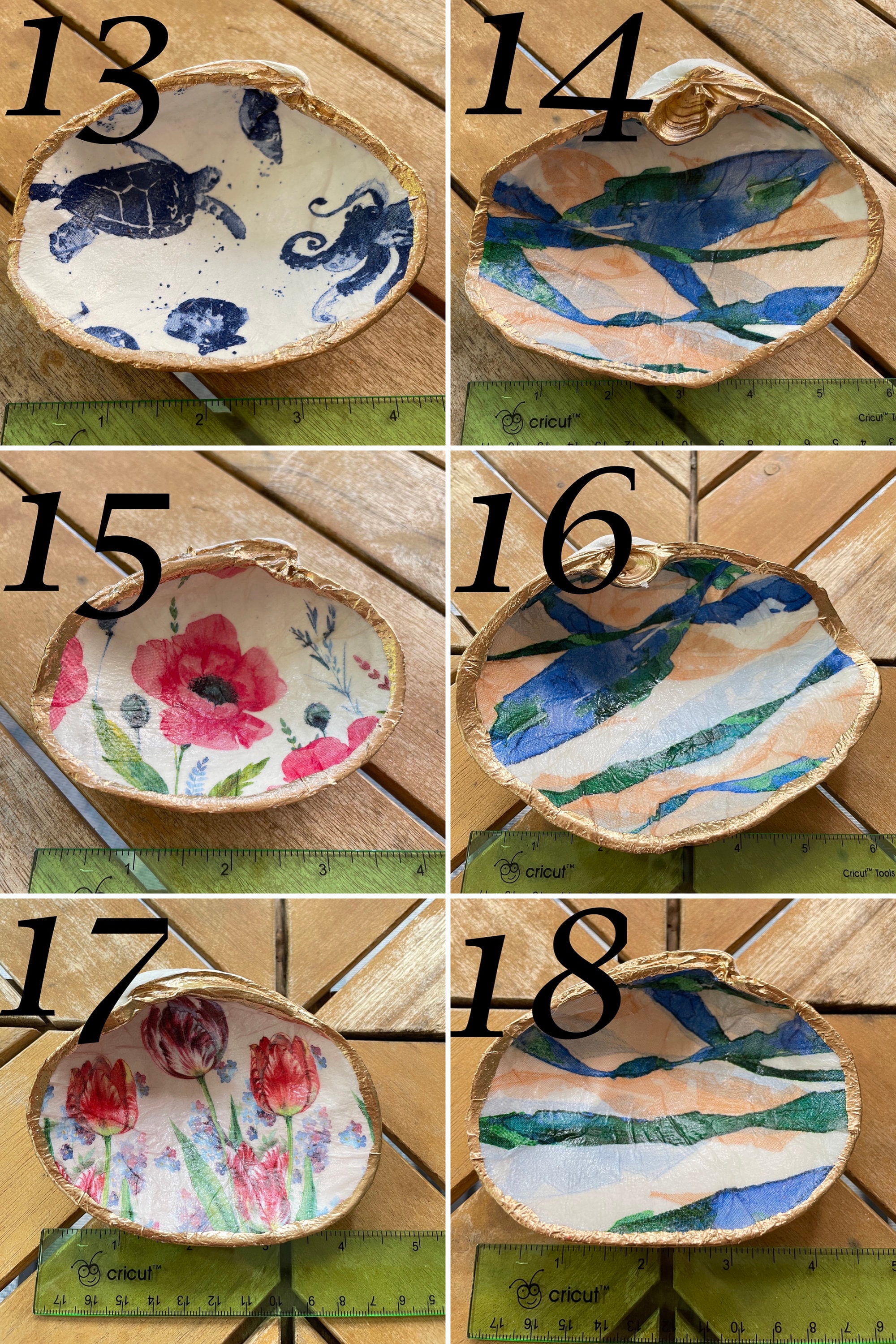 Decoupage Shells - Etsy