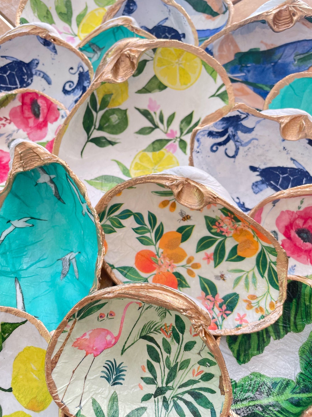 Decoupage Shells - Etsy