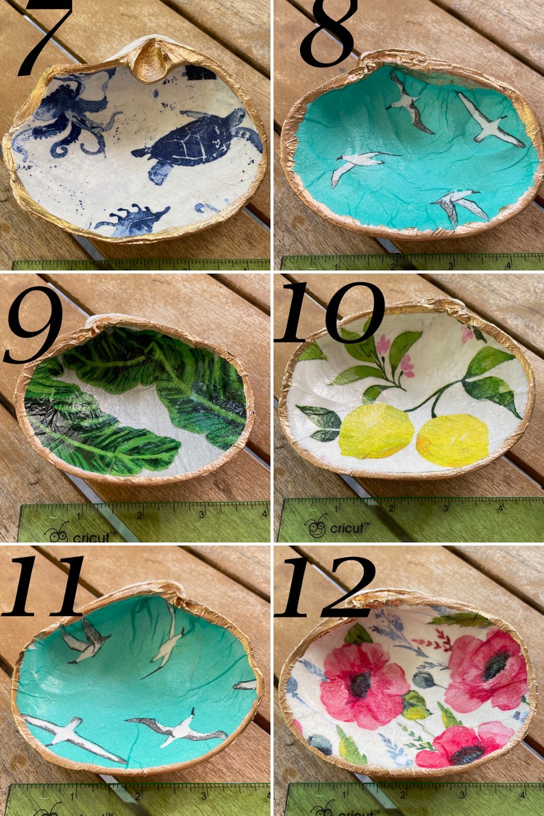 Decoupage Shells - Etsy