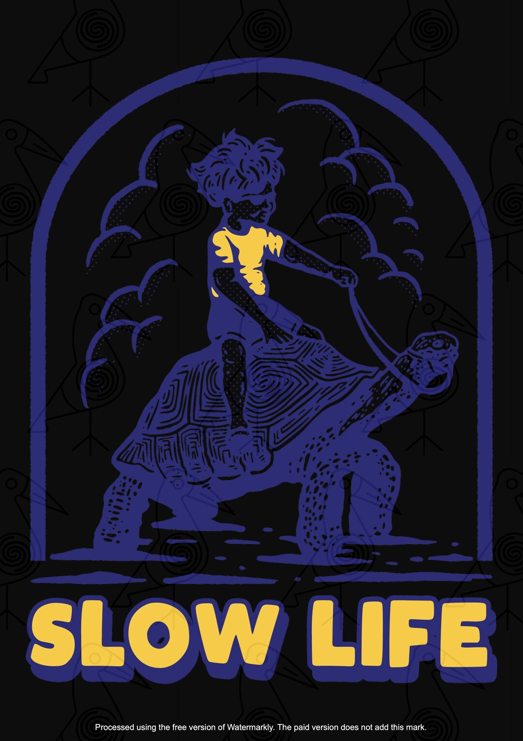 Slow Life PNG Digital Download Stencil for Shirts & Other Projects - Etsy