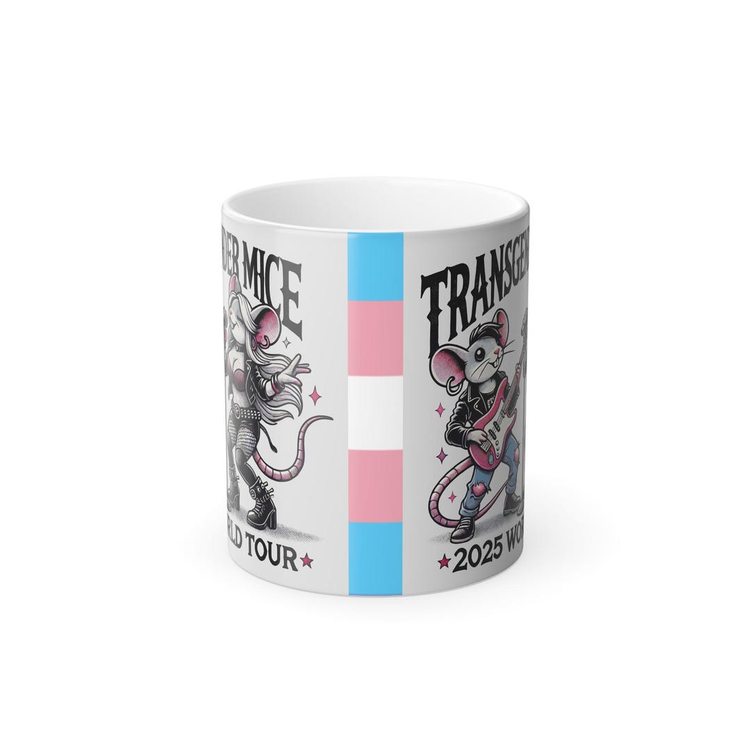 Transgender Mice 2025 World Tour, LGBTQ Pride Coffee Cup, Heat ...