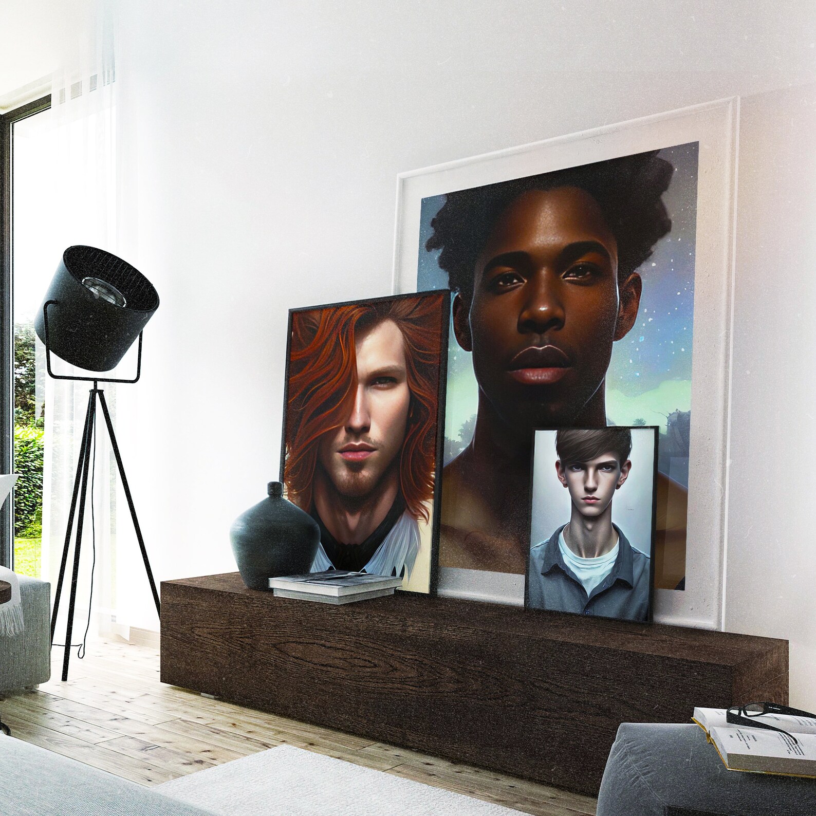 Custom AI Portrait AI Art Print Fantasy Portrait Unique - Etsy