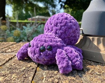 Purple Spider Plush - Etsy