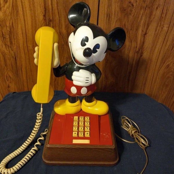 Mickey Mouse Vintage Telephone - Etsy