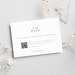 Minimalist QR Code RSVP Card Template, Editable Modern Wedding Rsvp ...