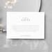 Minimalist Wedding Gifts Card Template, Editable Wishing Well Wedding ...
