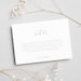Minimalist Wedding Gifts Card Template, Editable Wishing Well Wedding ...