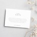 Minimalist Wedding Gifts Card Template, Editable Wishing Well Wedding ...