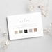 Minimalist Wedding Dress Code Card Template, Editable Simple Wedding ...