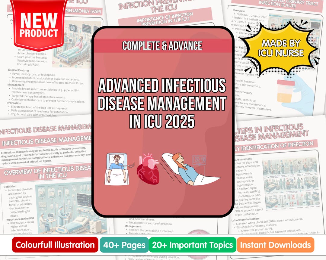 Infectious Disease Management Icu Study Guide Bundle, Critical Care ...