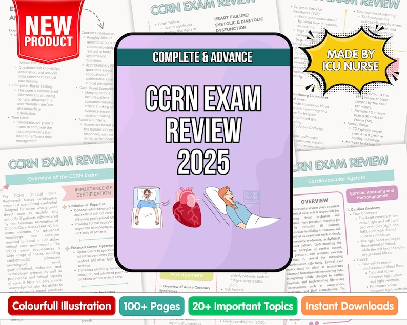 CCRN Exam Review 2025: Critical Care Study Guide (digital Download) - Etsy
