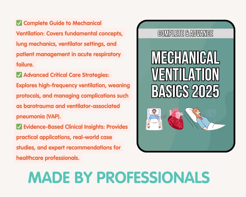 Mechanical Ventilation Basics Guide 2025: Nurse Study Notes (digital ...