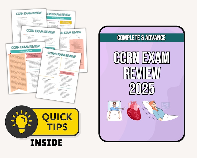 CCRN Exam Review 2025: Critical Care Study Guide (digital Download) - Etsy