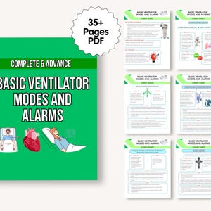 Ventilator Cheat Sheet | Nurse Study Note Guide | NCLEX Prep Sheet ...