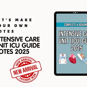 ICU Study Guide Bundle: Critical Care Nursing Notes (digital Download ...