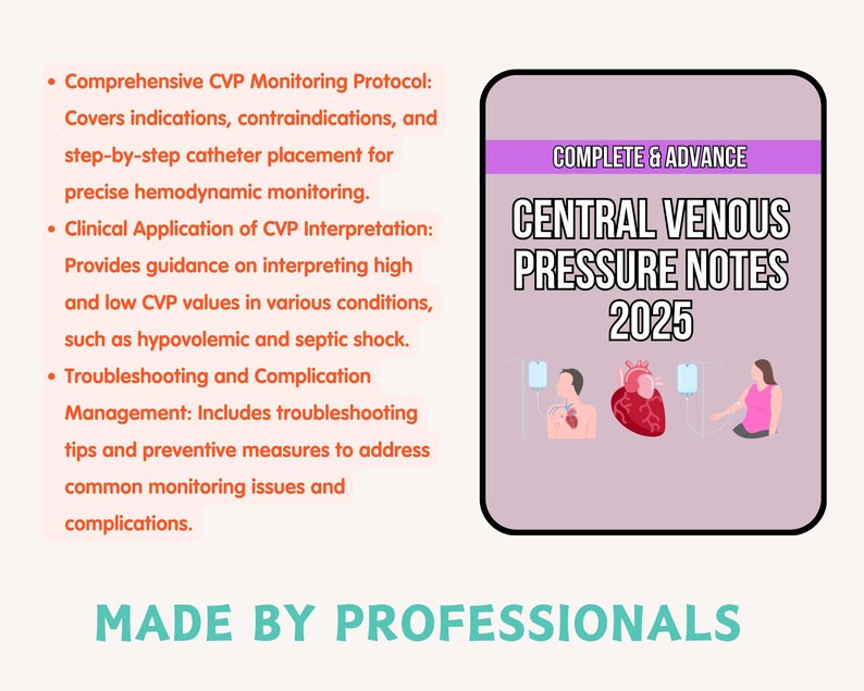 CVP Cheat Sheet, CVICU Nurse Notes, Central Venous Pressure Cheat Shee ...