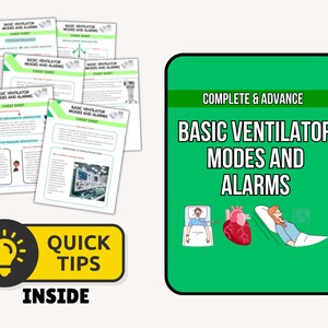 Ventilator Cheat Sheet | Nurse Study Note Guide | NCLEX Prep Sheet ...