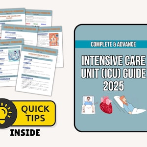 ICU Study Guide Bundle: Critical Care Nursing Notes (digital Download ...