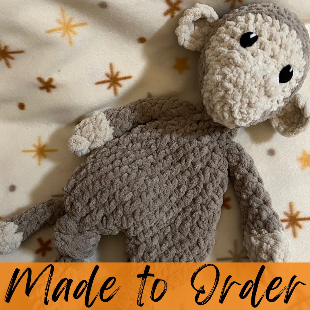 Monkey Snuggler, Monkey Lovey, Jungle/zoo/safari Nursery Decor, Baby ...