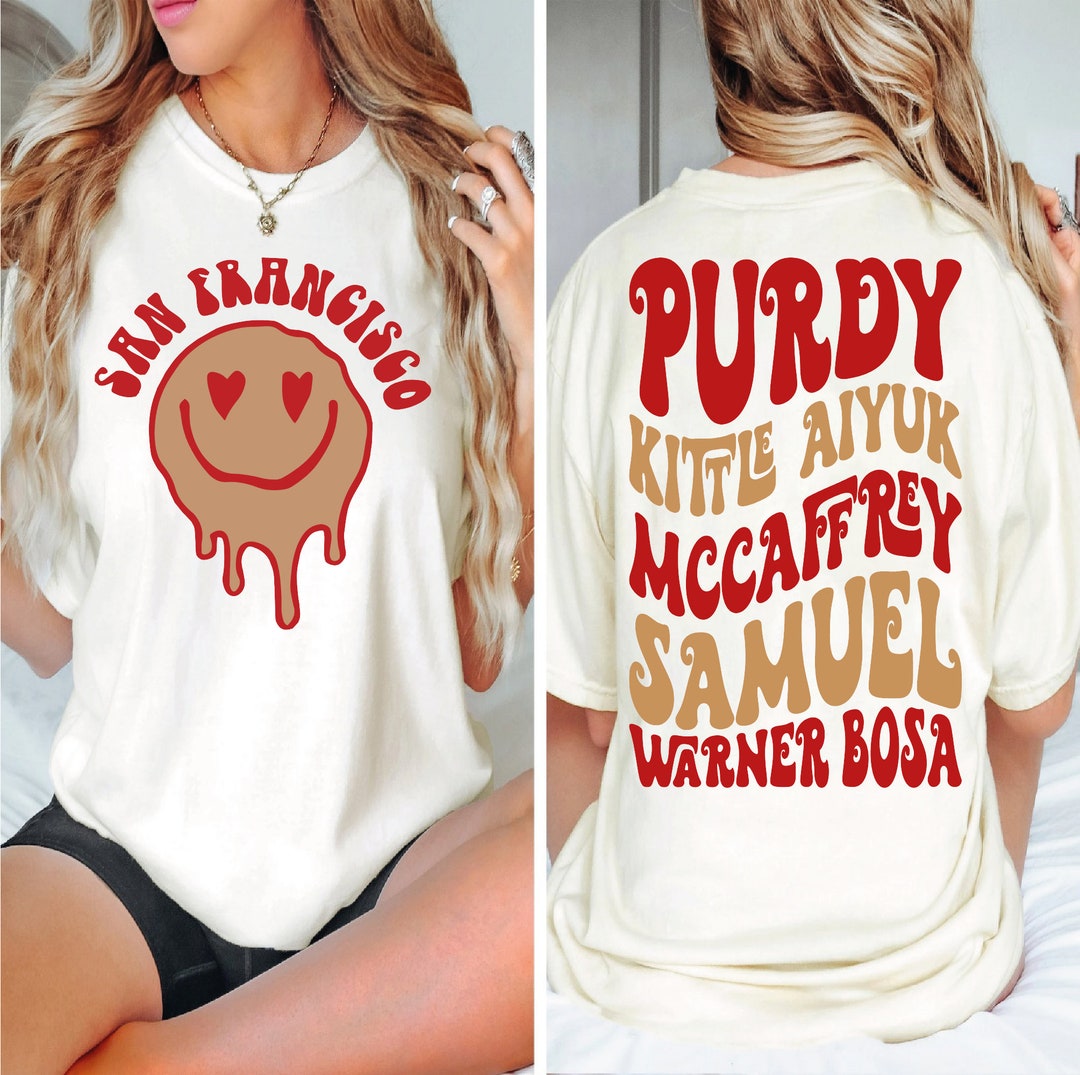 Brock Purdy George Kittle Christian Mccaffrey 49ers Svg, Front and Back ...