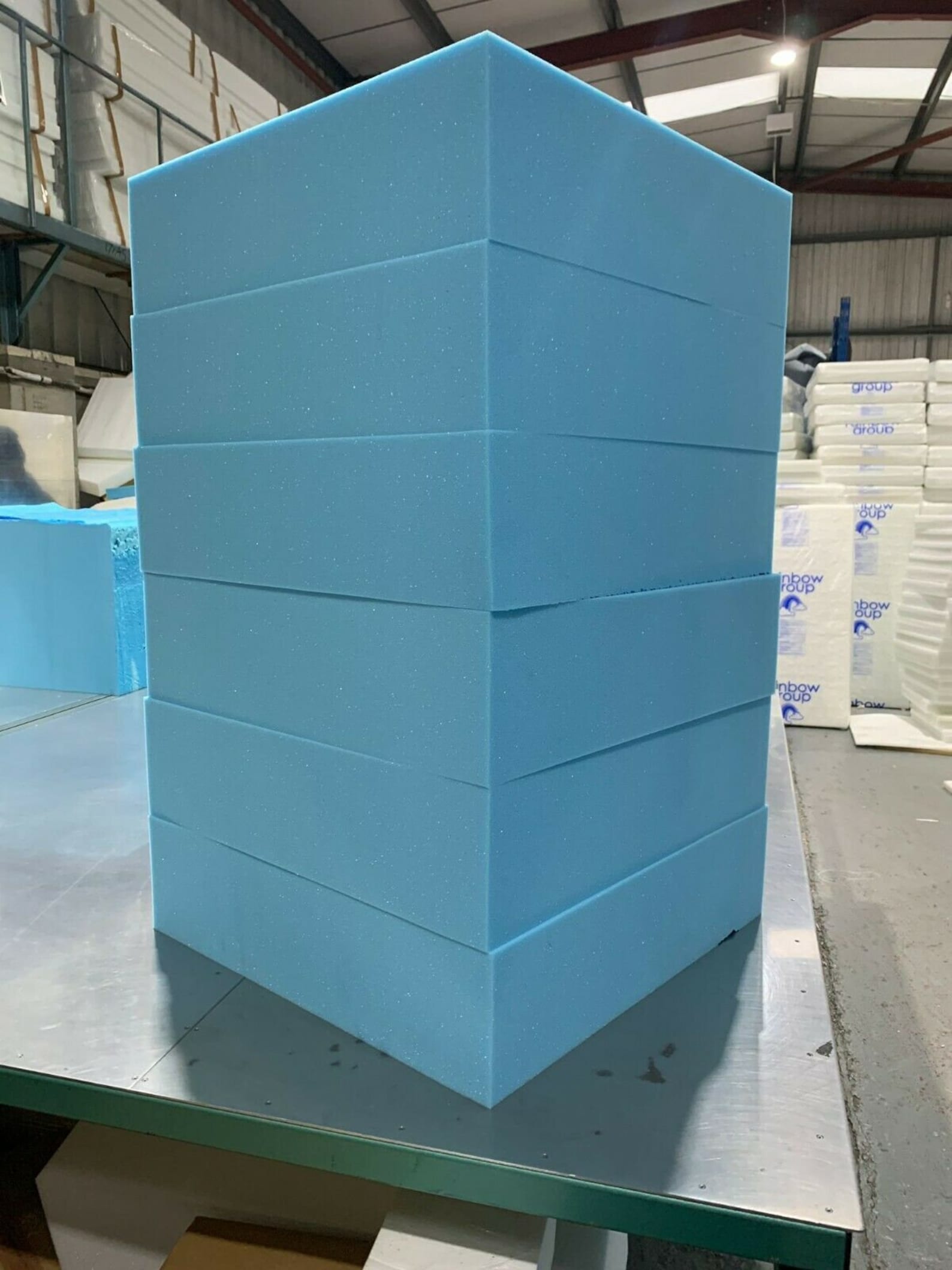 Blue Foam Cut to Any Size High Density Firm Foam for Sofa Seat Chair ...