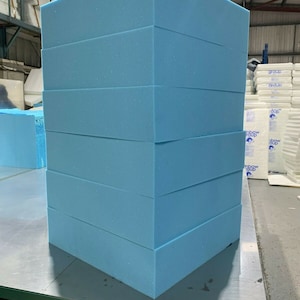 Blue Foam Cut to Any Size High Density Firm Foam for Sofa Seat Chair ...