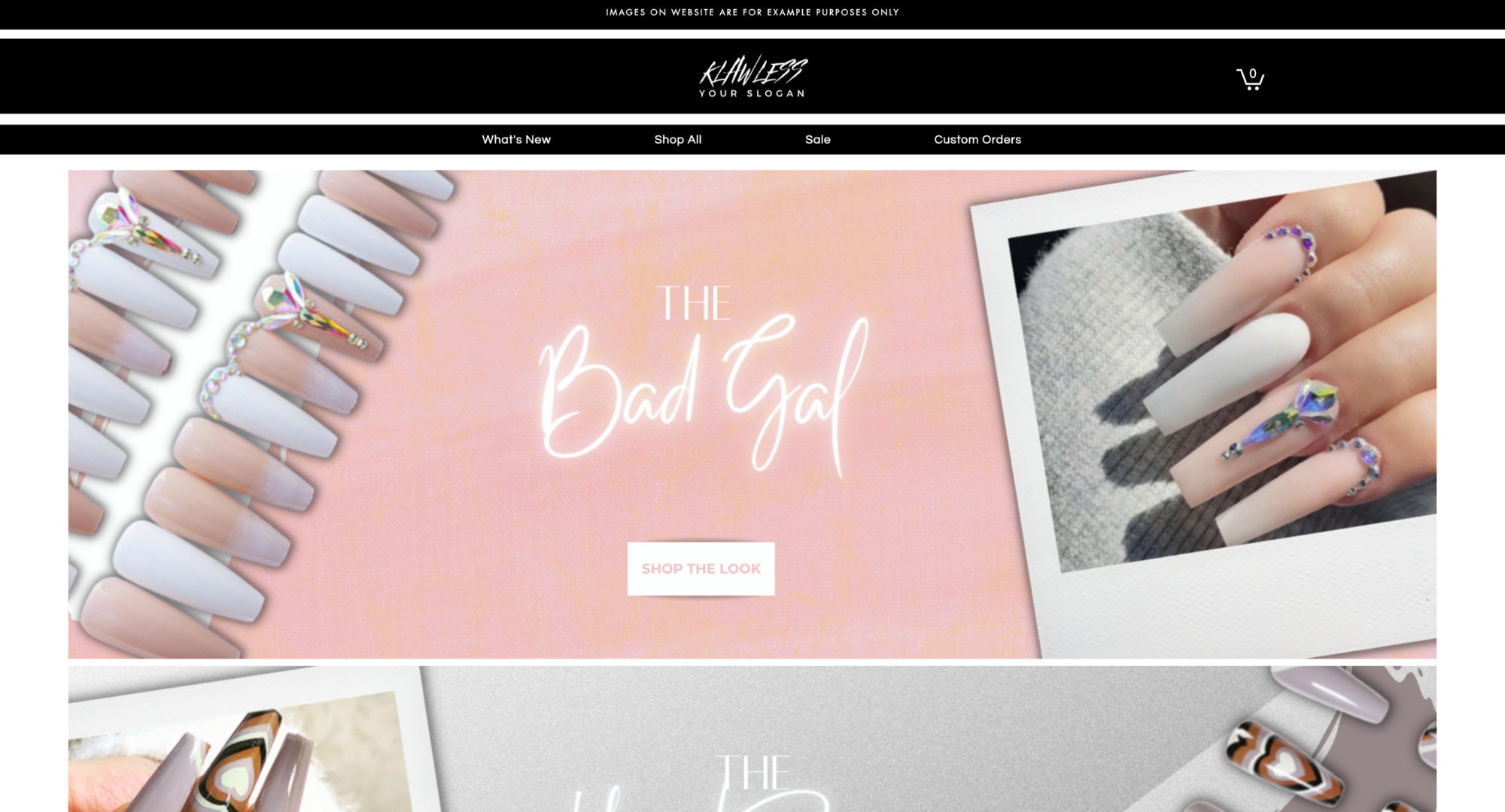 Wix Website Template for Nail Techs, Nail Artists, Nails, Press on ...